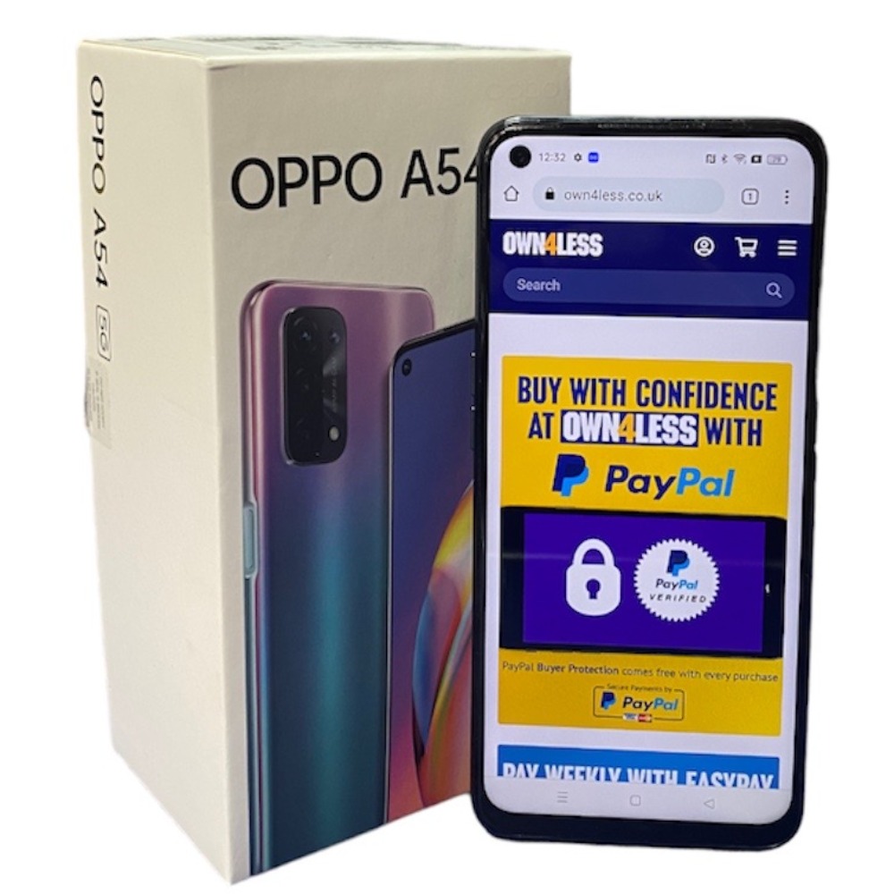 Pre-owned Oppo A54 5G Dual Sim 64GB Fluid Black, EE C - Own4Less